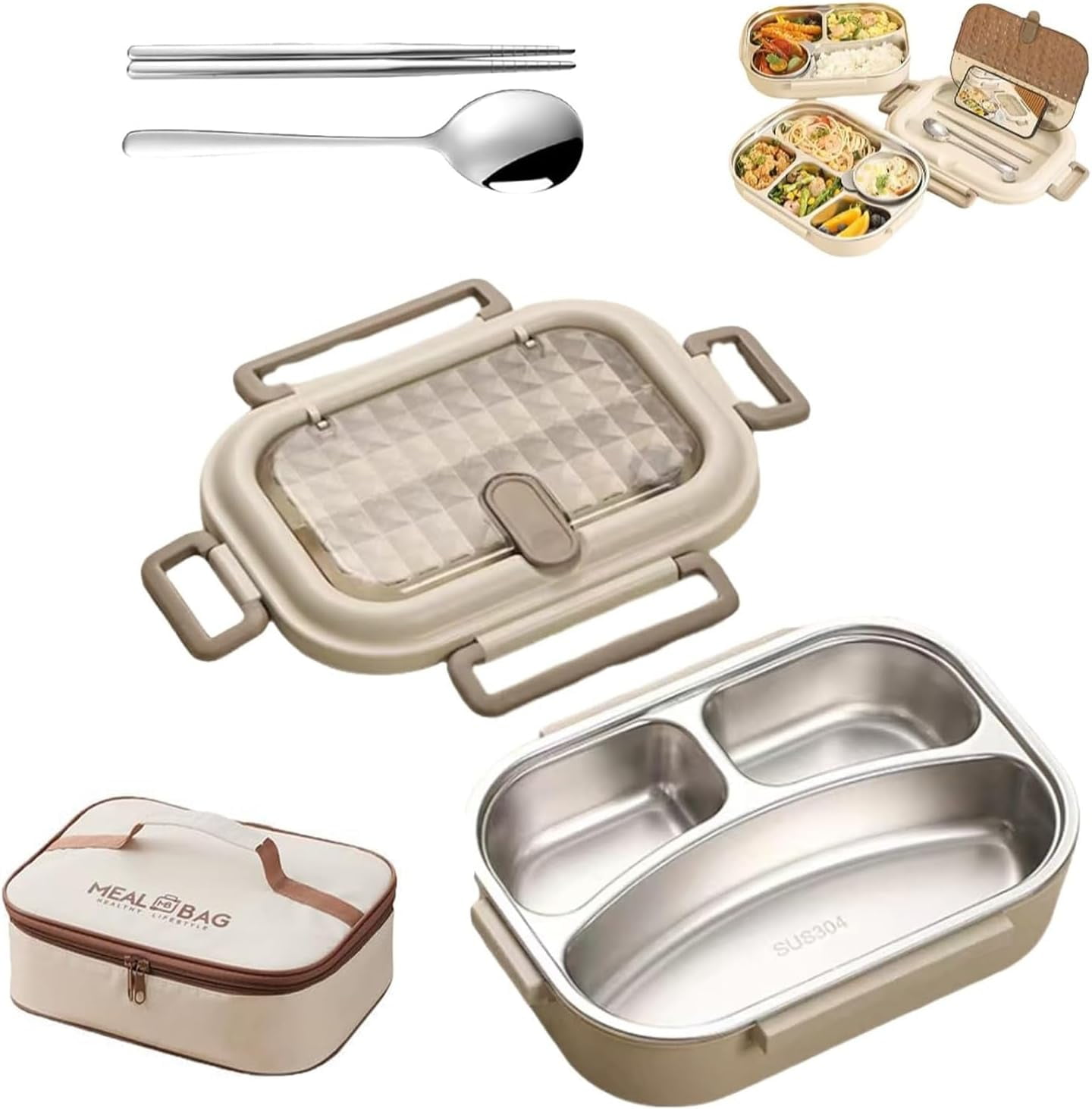 2025 Upgrade Microwaveable Stainless Steel Bento Box,Microwavable ...