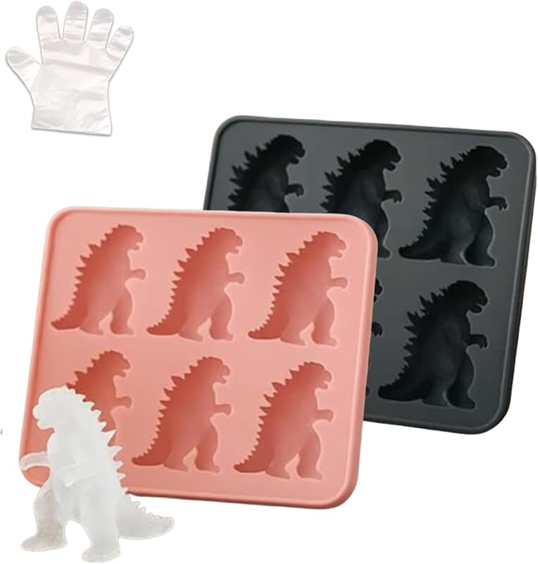 2025 Upgrade Monster Ice Mold, Reusable Dinosaur Bigfoot Ice Mold, 6 ...
