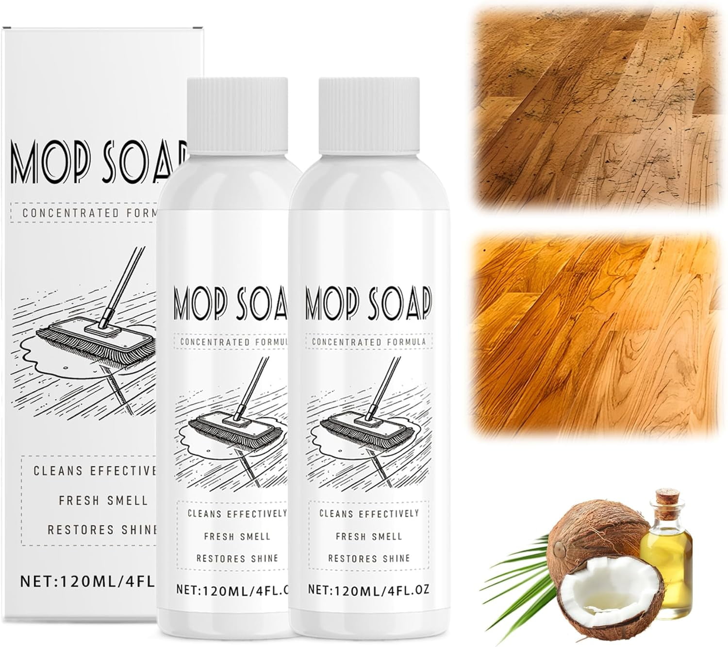 2025 Upgrade Mop Soap for Floor Cleaning Highly Scented 2 Pack ...