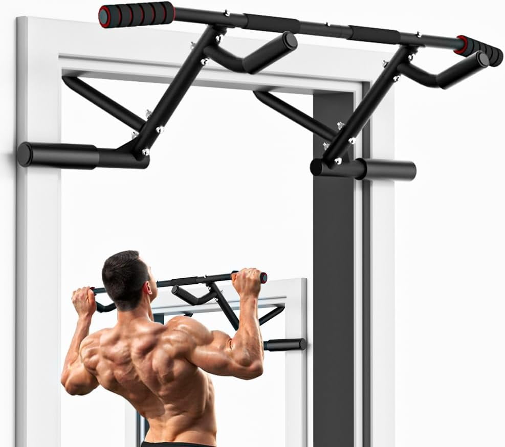 2025 Upgrade Multi-Grip Pull Up Bar for Doorway - 460 lbs Heavy Duty ...