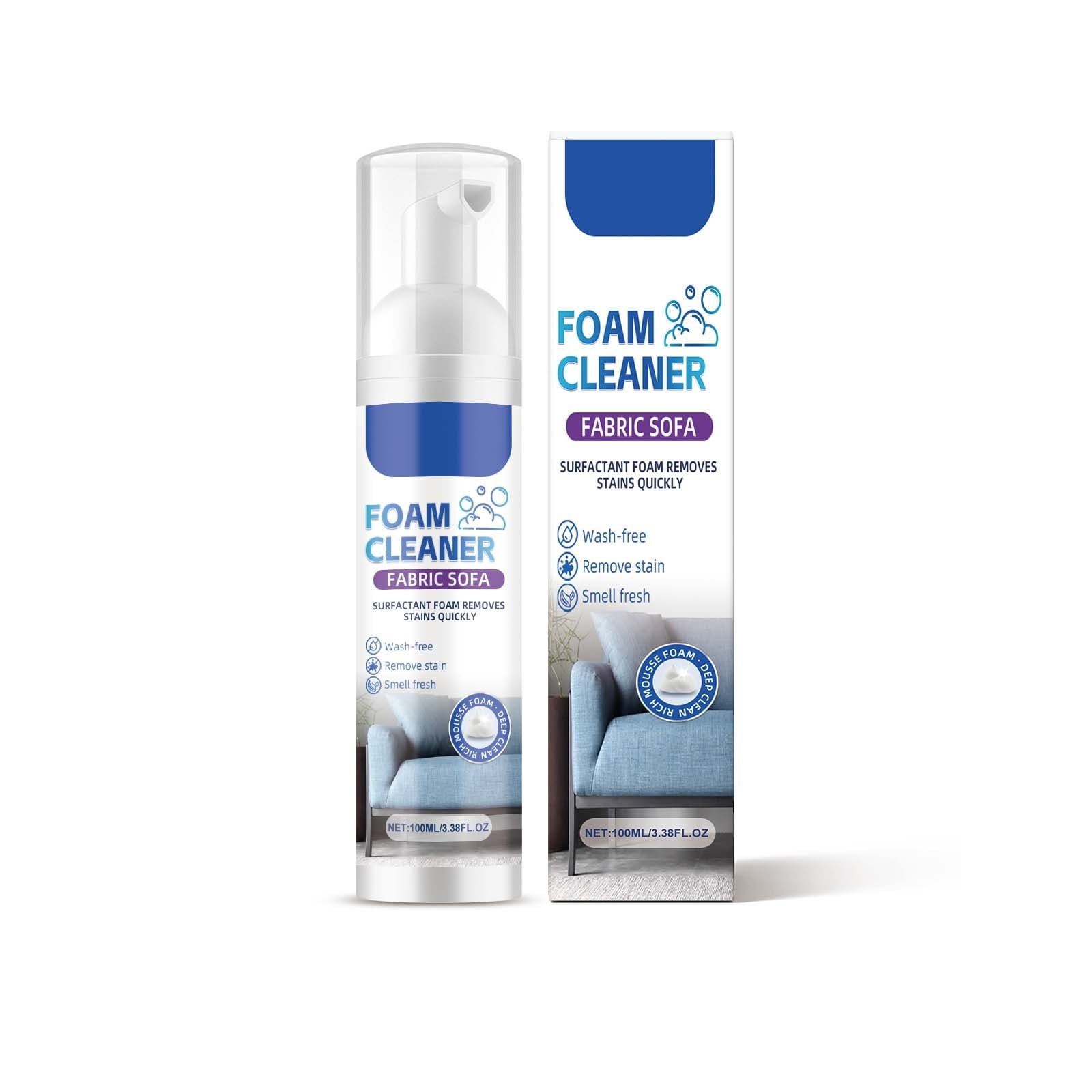 2025 Upgrade Multifunctional Fabric Sofa Foam Cleaner 100ml Cleaning Safe And Friendly One Dose ...