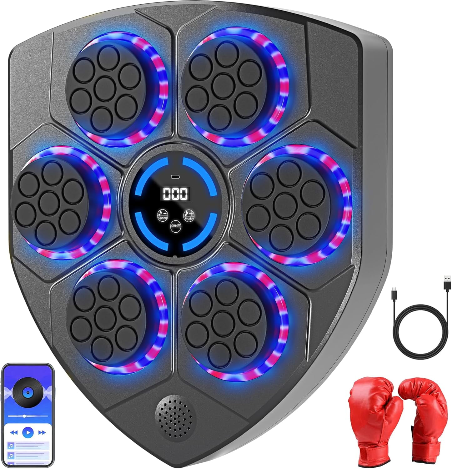 2025 Upgrade Music Boxing Machine for Adults and Kids, Bluetooth Music ...