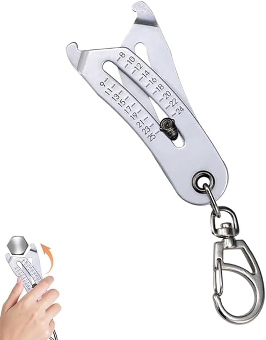 2025 Upgrade Precise Thread Bolt Size Finder Checker Keychain, Portable ...