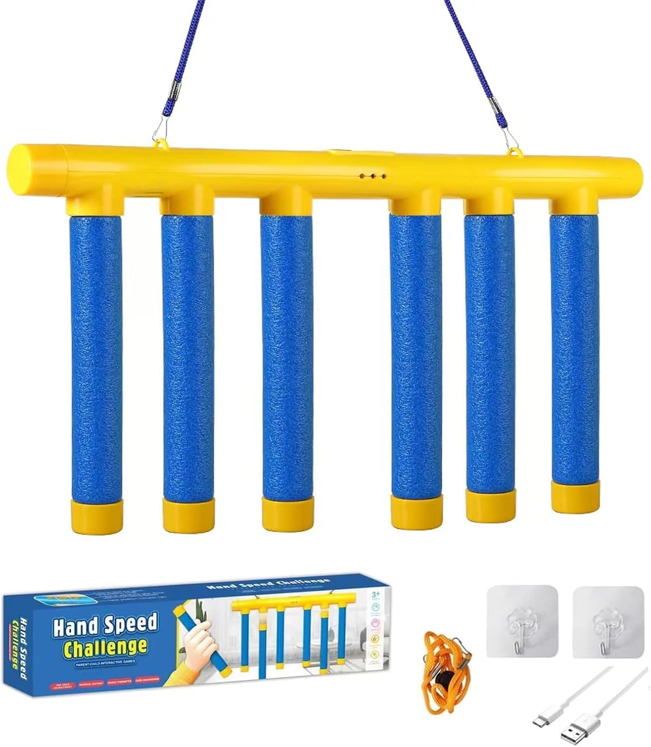 2026 Upgrade Reflex Drop Sticks Challenge Game, Hand Eye Coordination ...