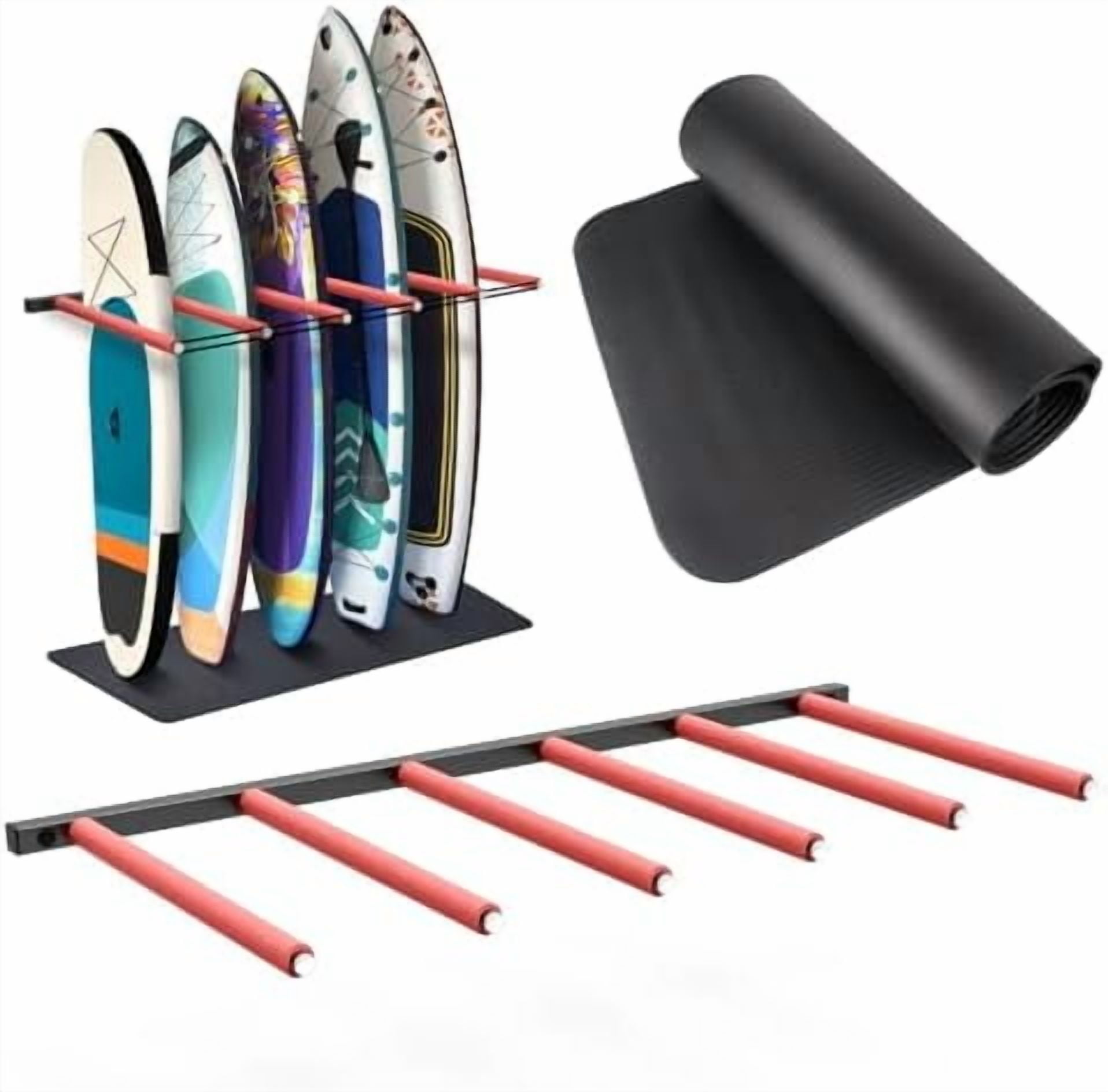 2025 Upgrade Surfboard Wall Mount, Surfboard Rack with Rubber Mat ...