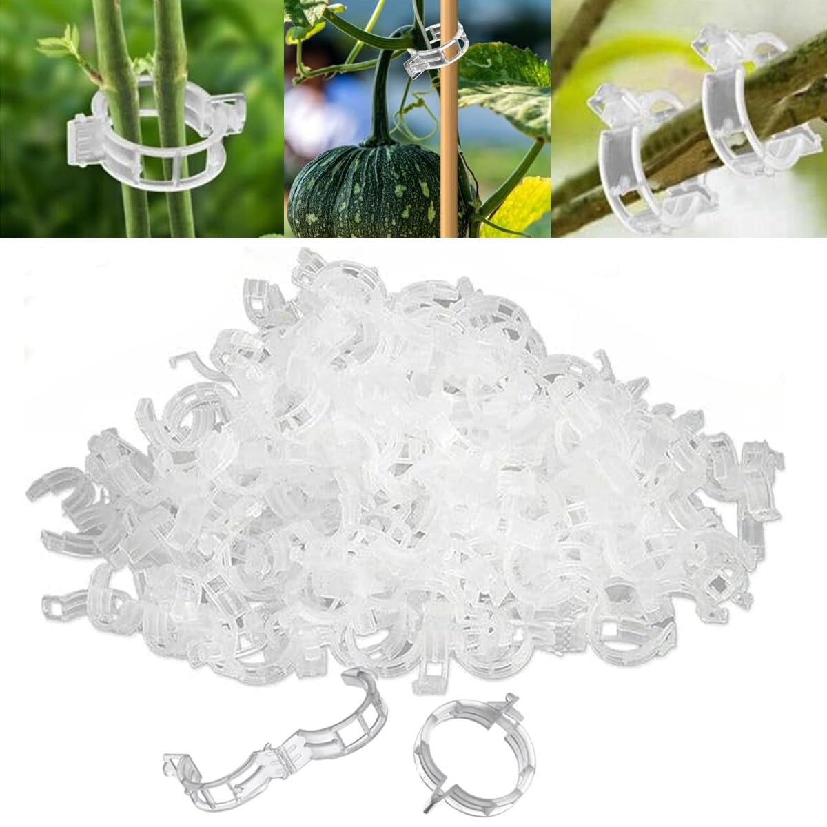 2025 Upgrade Thickened Secured Plastic Plant Clip,Reusable Plant ...