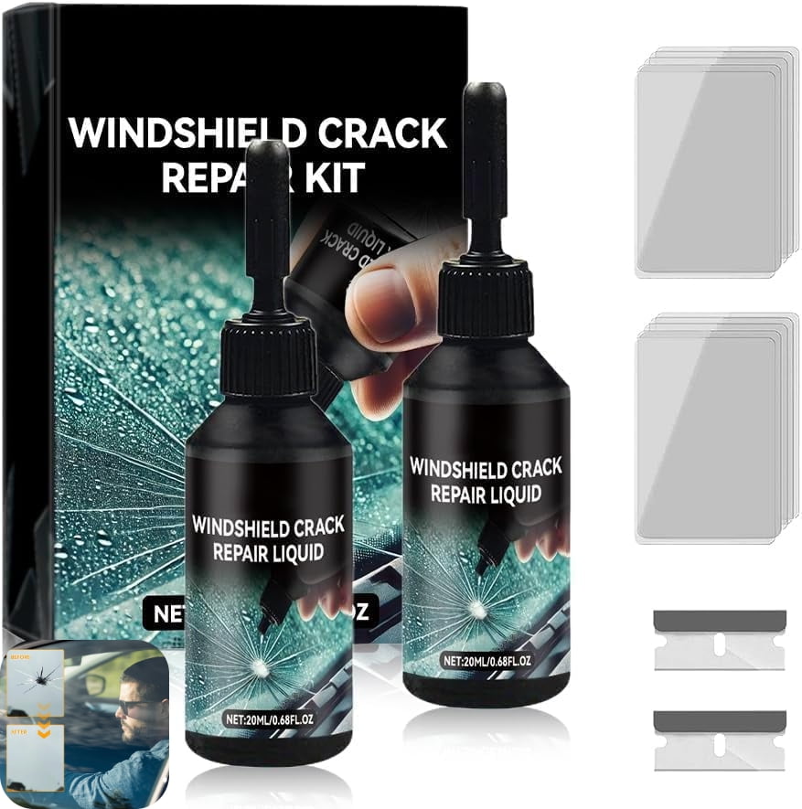2025 Upgrade Windshield Crack Repair Kit, Cracks Gone Glass Repair Kit ...