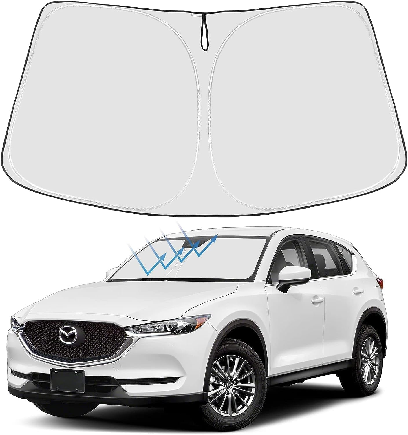 2025 Upgrade Windshield Sun Shade Custom Fit Mazda CX5 CX-5 2017-2024 ...