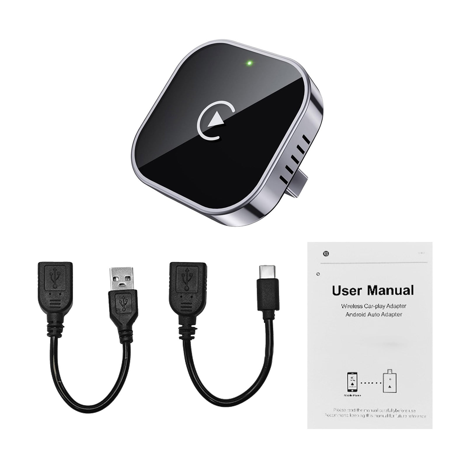 2025 Upgrade Wireless CarPlay Adapter Mini USB Design Built-In Wired ...