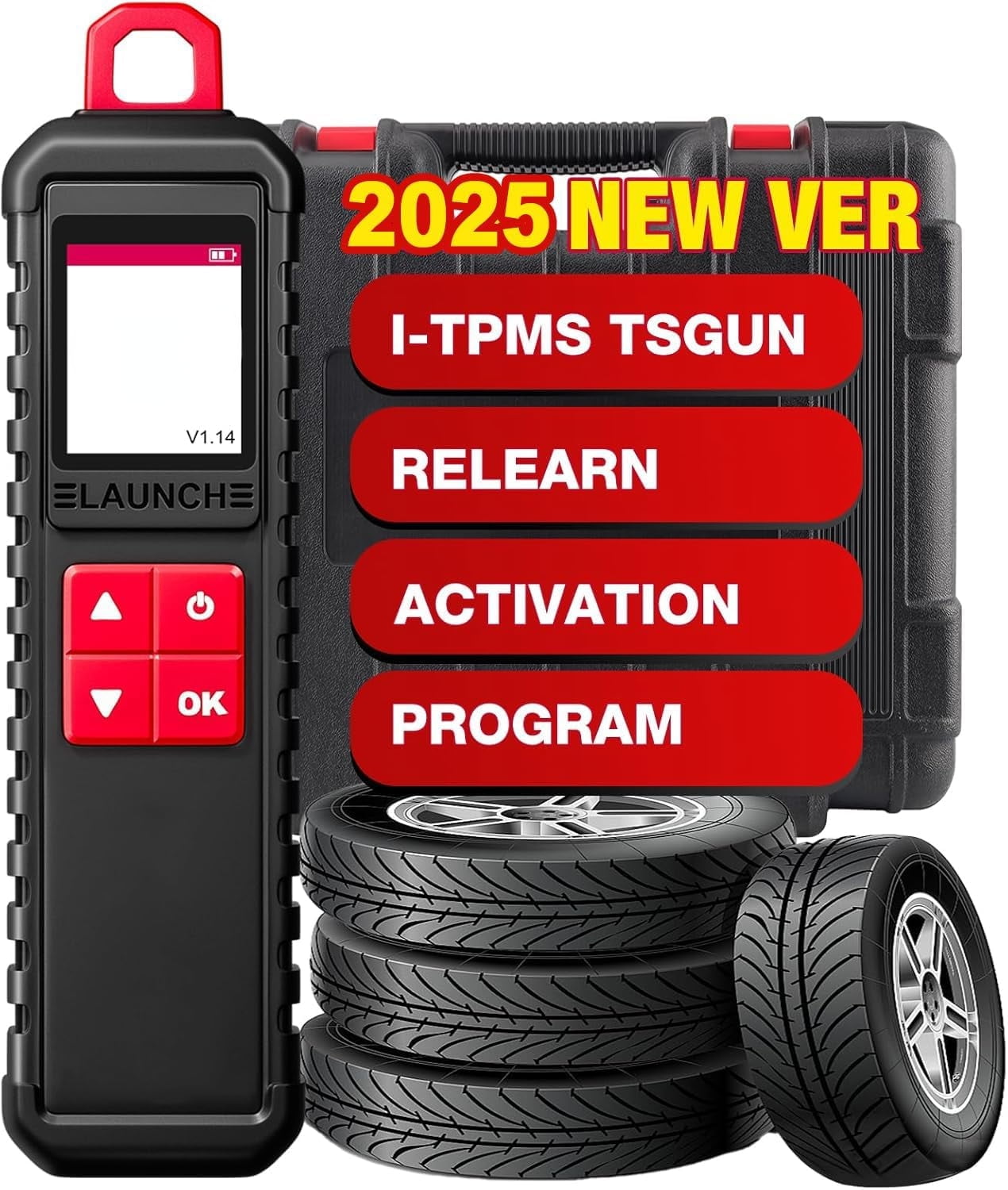 2025 Upgrade X-431 i-TPMS TSGUN Tire Pressure Detector Tool,Relearn,Reset and Coding TPMS ...