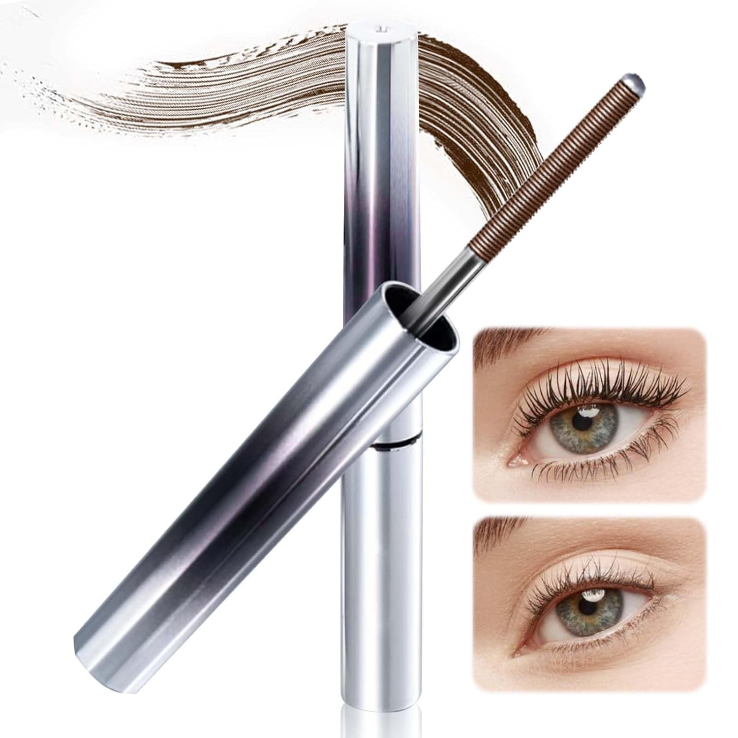 2025 Upgraded 3D Curling Eyelash Iron Mascara, Waterproof Long Lasting ...
