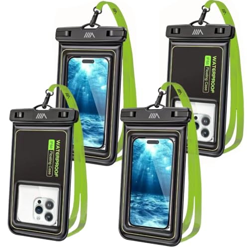 ?2025 Upgraded?4 Pack Black - IP68 Waterproof Phone Pouch Floating ...