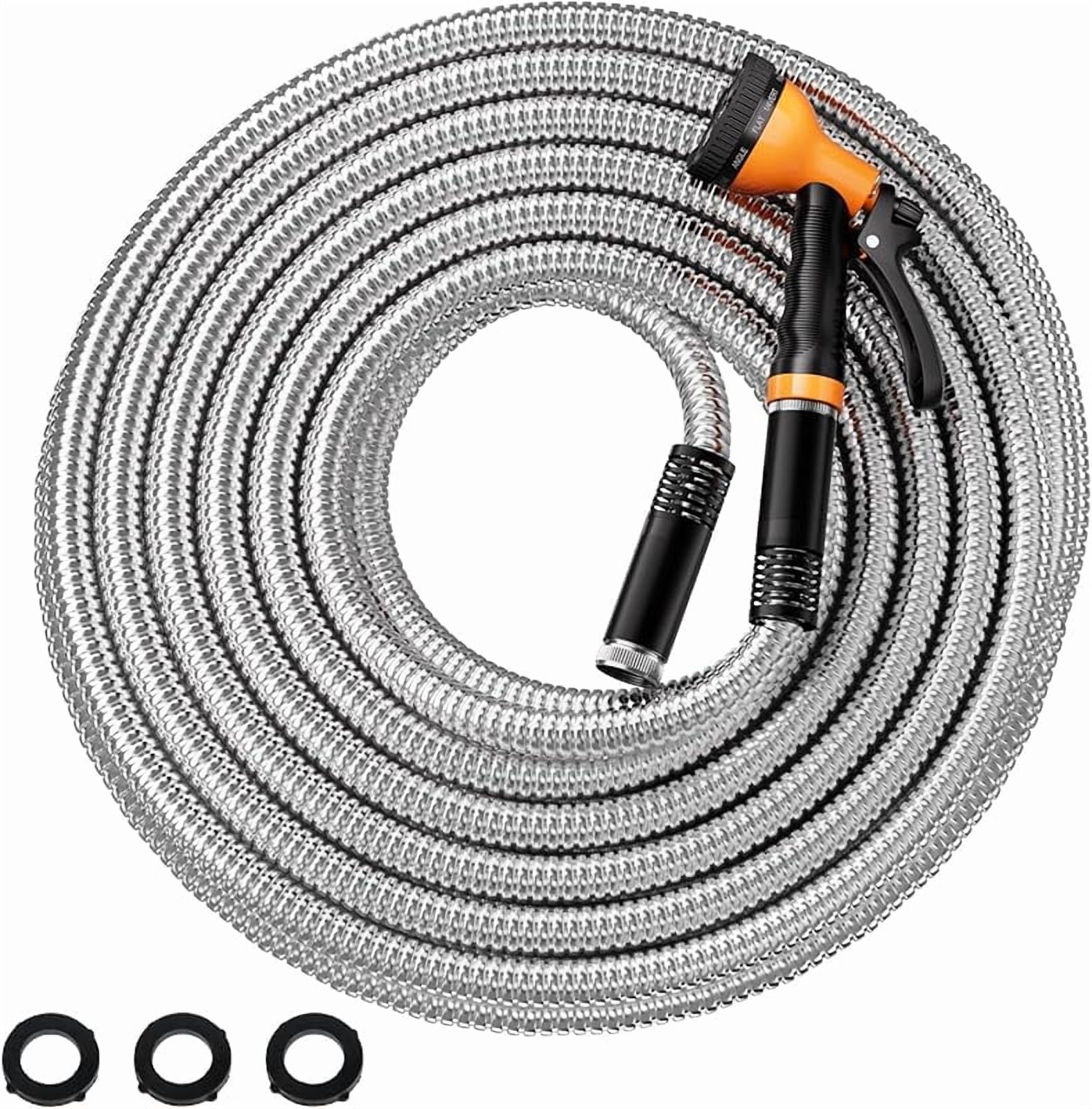 2025 Upgraded 50FT Non-Expanding Garden Hose, Lightweight, Flexible Ultra-Light Water Hose ...