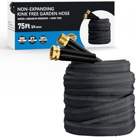 2025 Upgraded 50FT Non-Expanding Garden Hose, Lightweight, Flexible ...