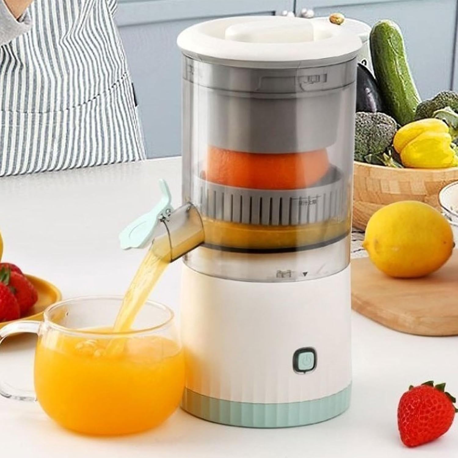 2025 Upgraded Automatic Separation Juicer, Rechargeable Juicer Machine ...