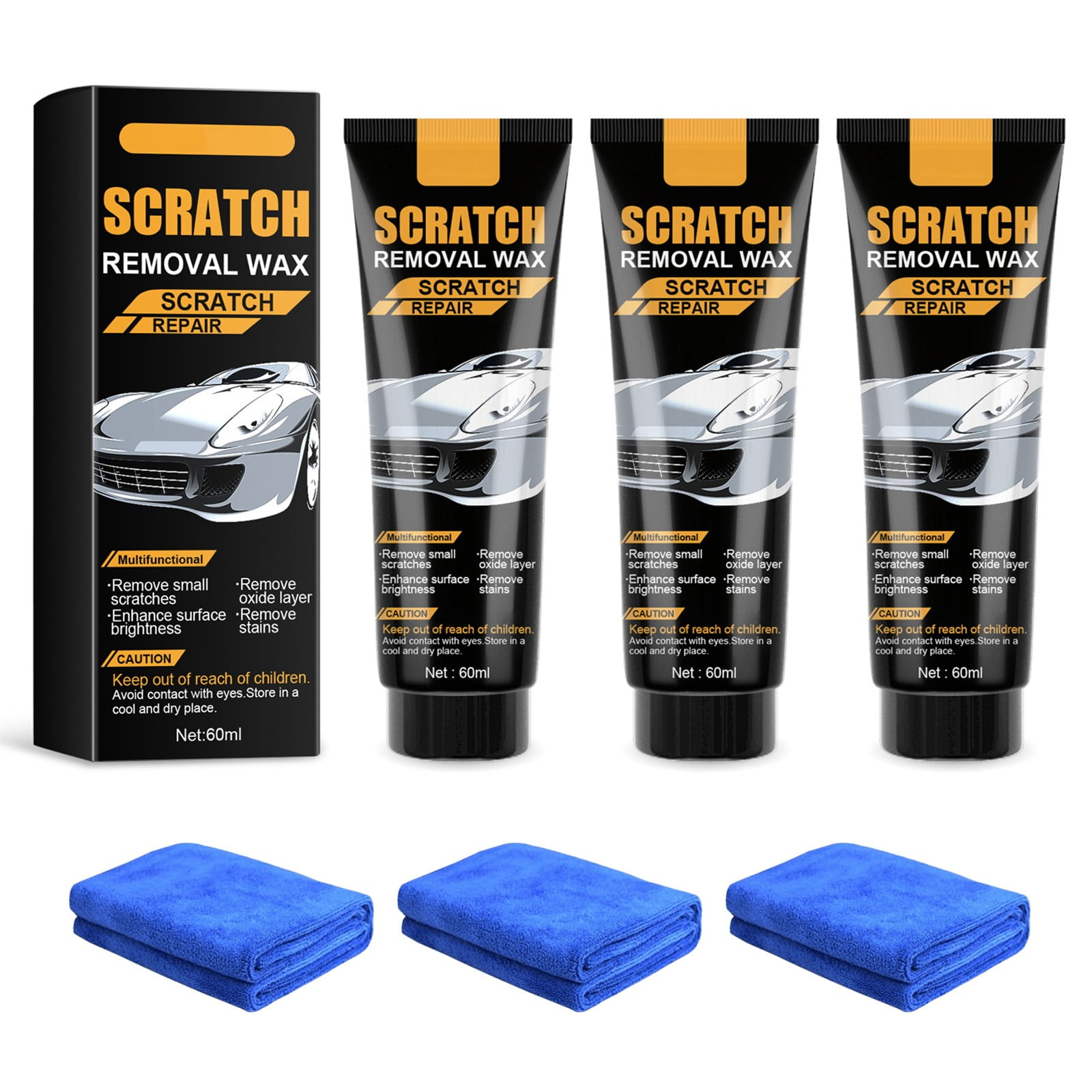 2025 Upgraded Car Scratch Removal Wax, Scratch Remover for Vehicles ...