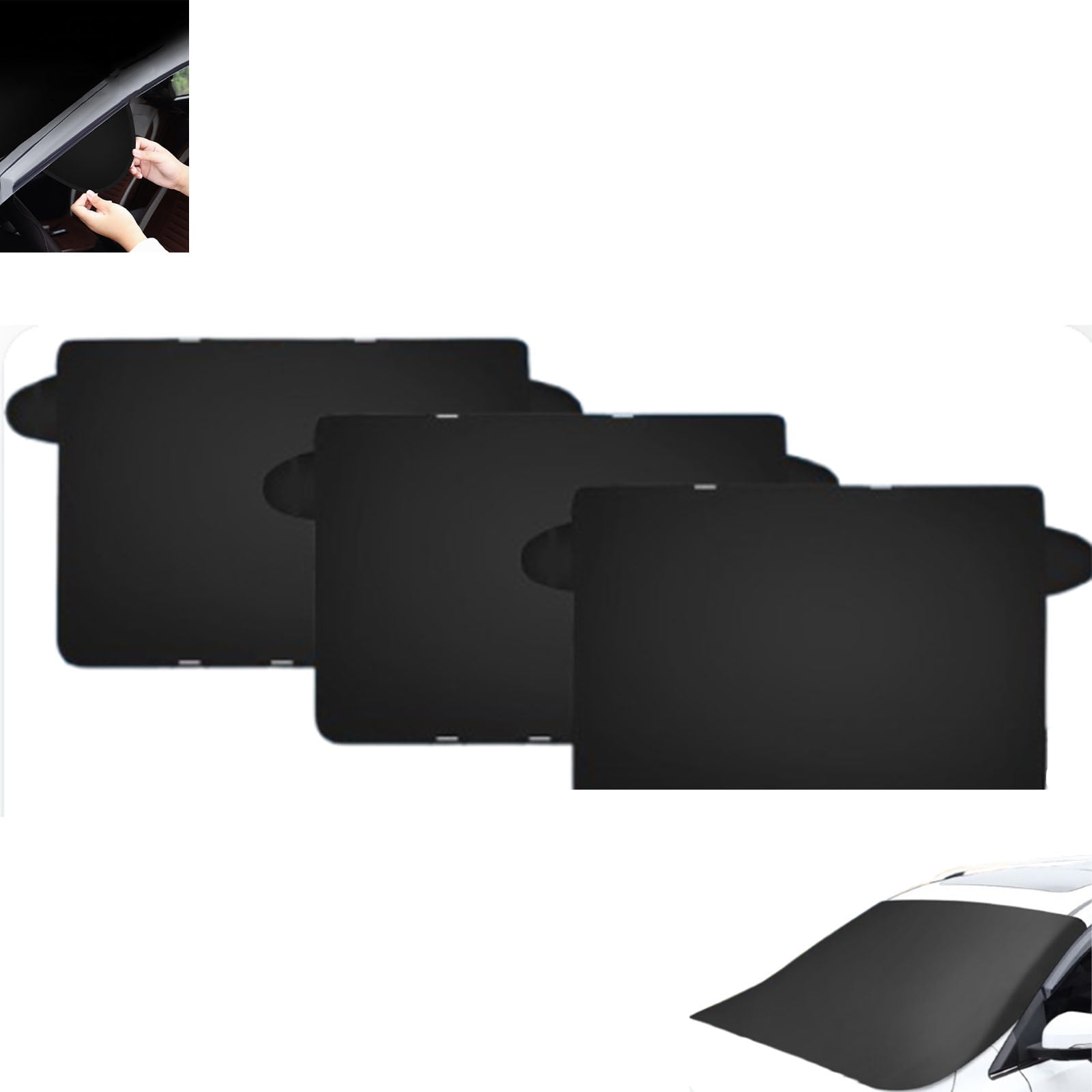 2025 Upgraded Car Windshield Magnetic Snow Cover, Winter Silver-Coated ...