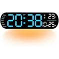 2025 Upgraded Digital Wall Clock Large Display, Big LED Display Digital ...