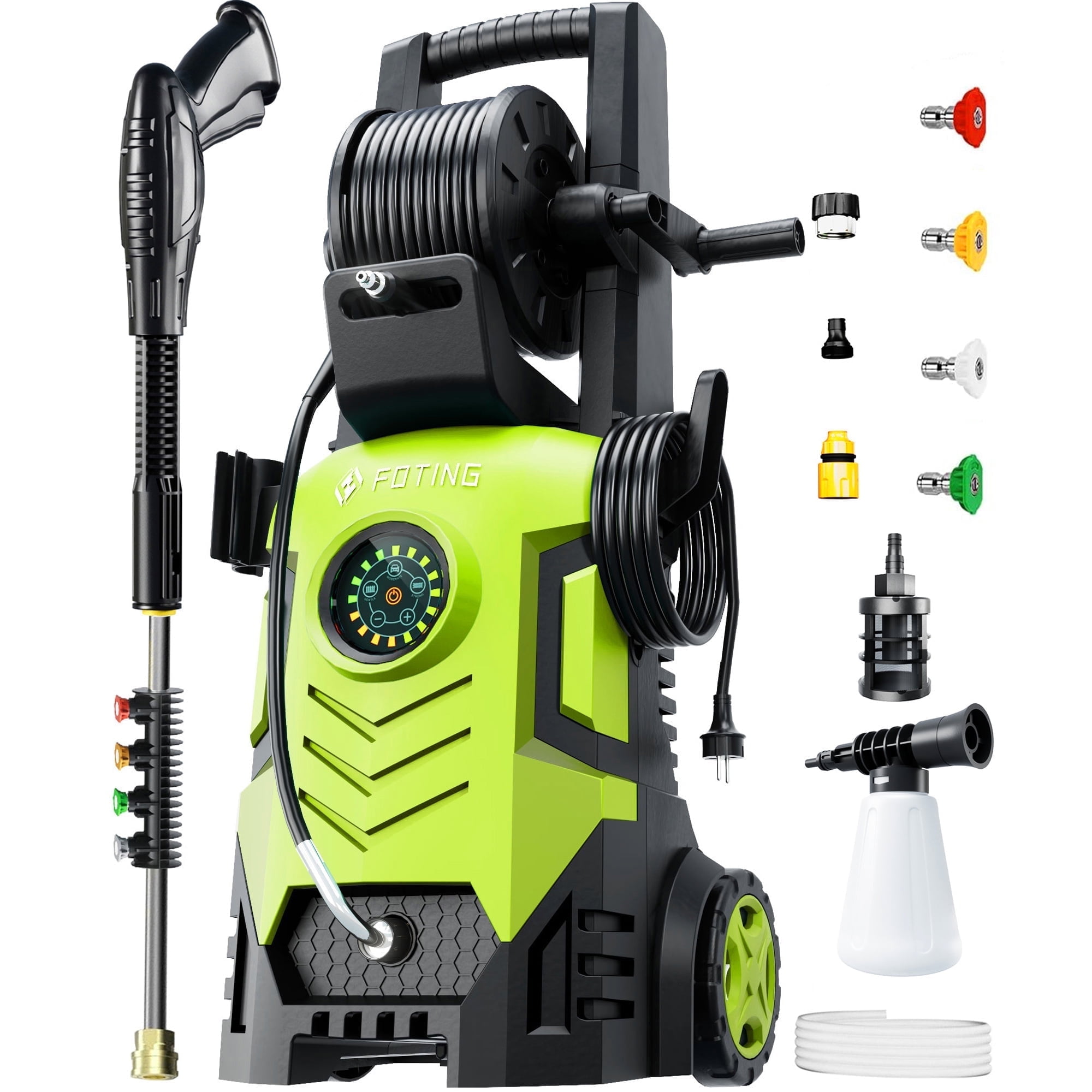FOTING Electric Pressure Washer, 5000 PSI 3.3 GPM Touch Screen ...