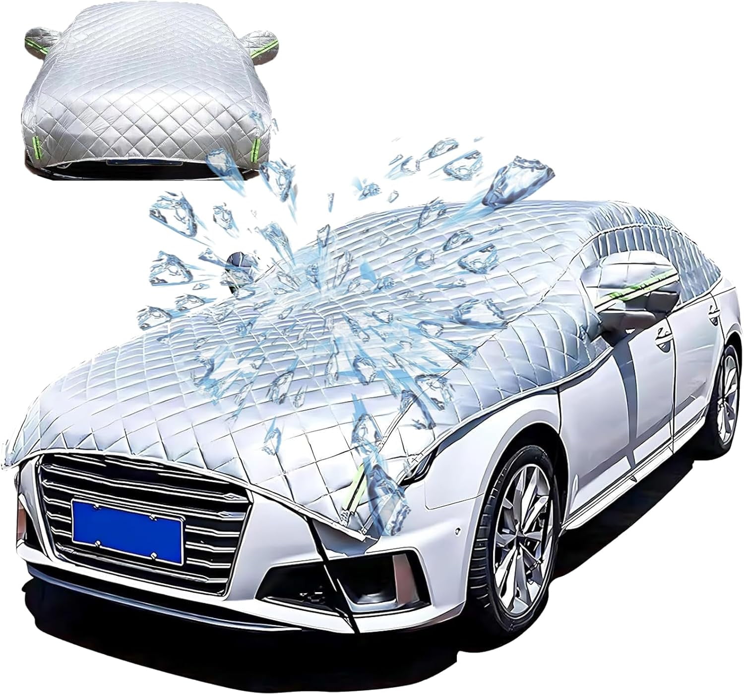 2025 Upgraded Hail Protector Car Cover, Padded Car Cover for Hail ...