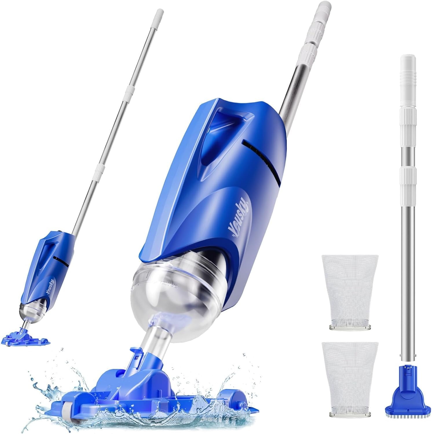 2025 Upgraded Handheld Pool Vacuum Cleaner for Above Ground & Inground ...