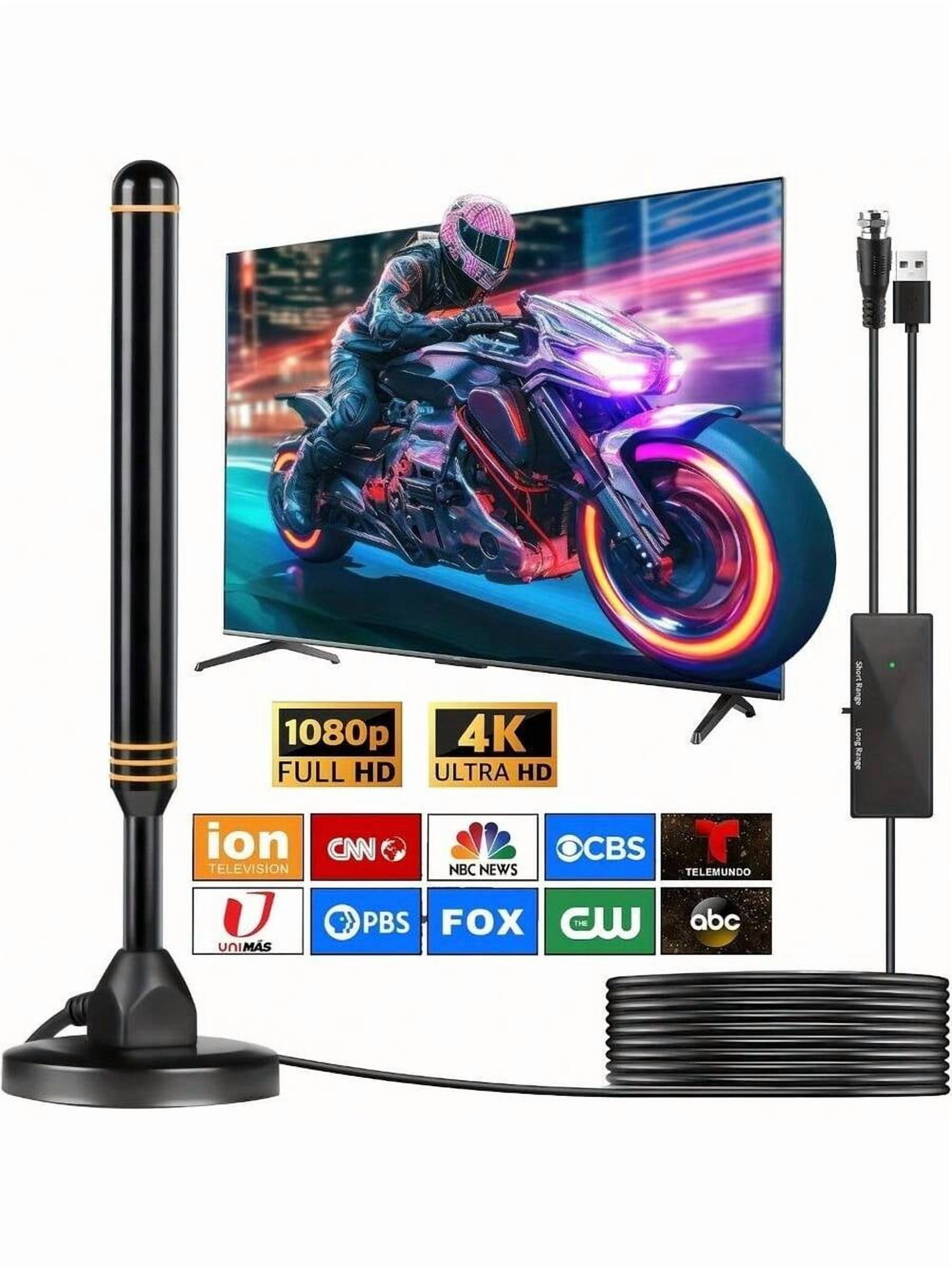 2025 Upgraded Indoor TV Antenna - 8000+ Miles Range with Amplifier ...