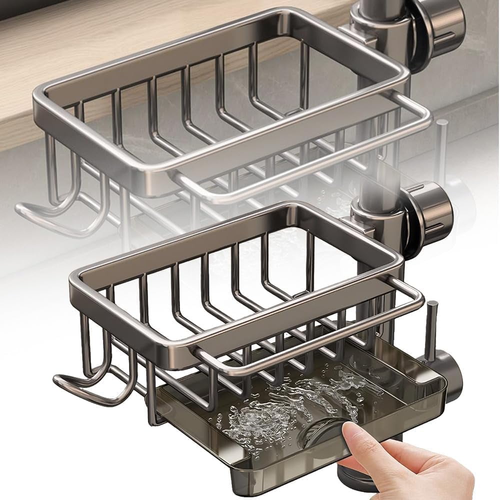 Kitchen Sink Faucet Organizer, Dark Gray - Walmart.com