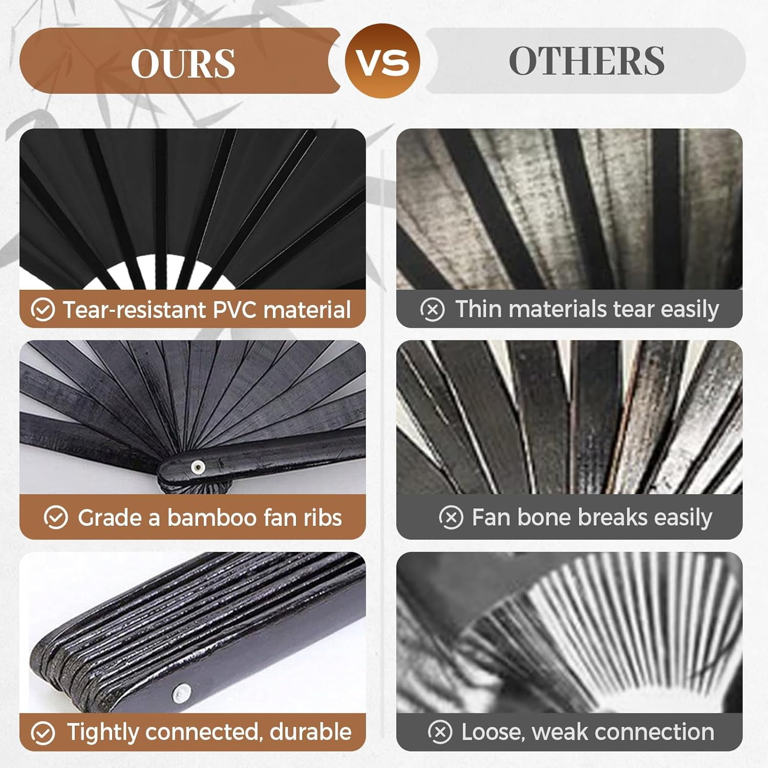 2025 Upgraded Large Holographic Folding Hand Fan Dance Fan, Oriental ...