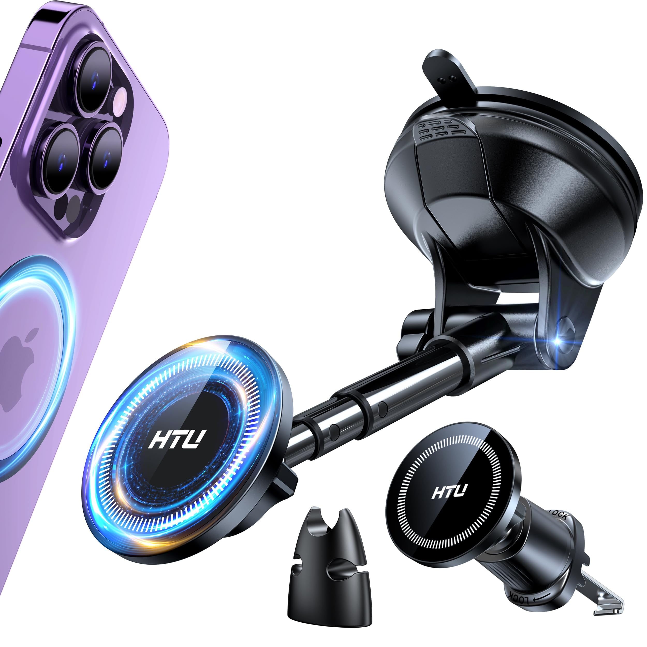 2025 Upgraded for Magsafe RRF12 Car Mount [80LBS Strongest Suction ...