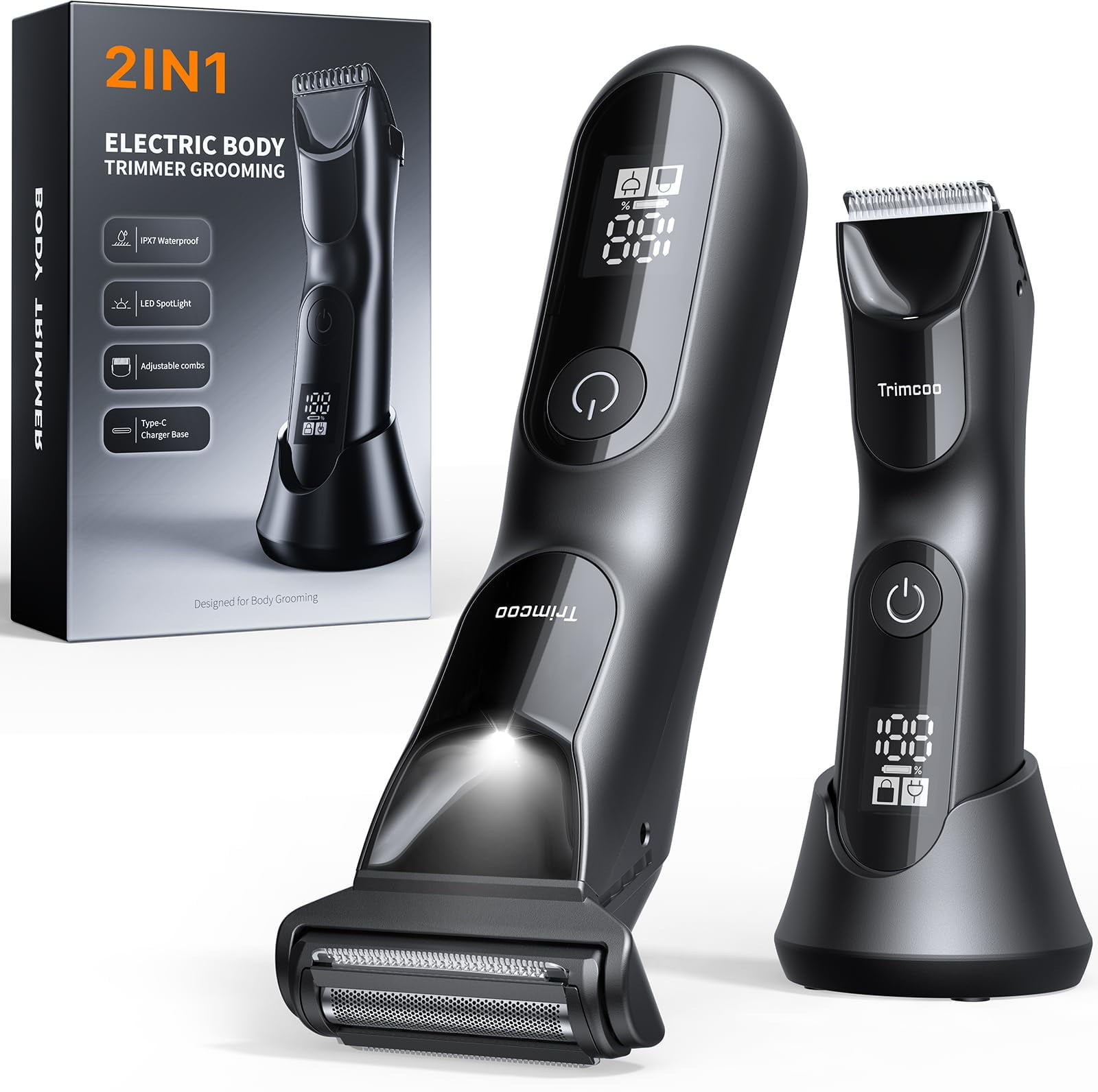 [2025 Upgraded] Men's Electric Shaver Kit, 2 in 1 Beard & Body Hair ...