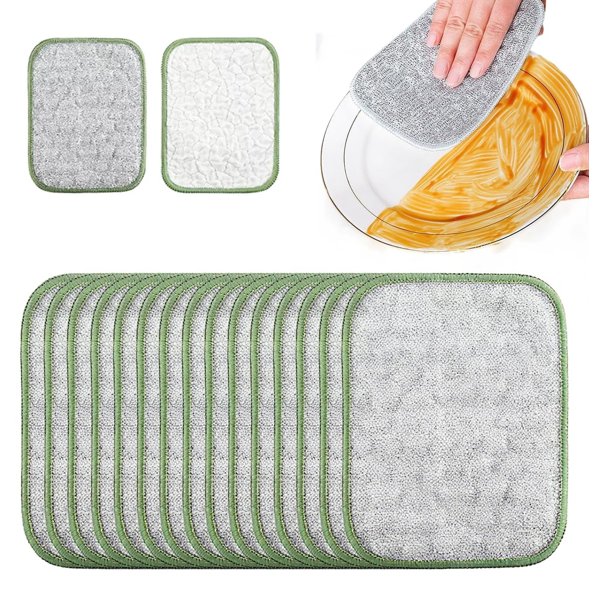 2025 Upgraded Multipurpose Wire Dishwashing Rags for Wet and Dry ...
