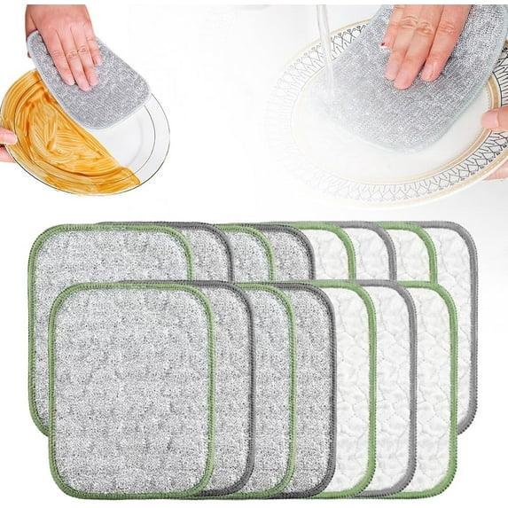 2025 Upgraded Multipurpose Wire Dishwashing Rags for Wet and Dry, Metal ...