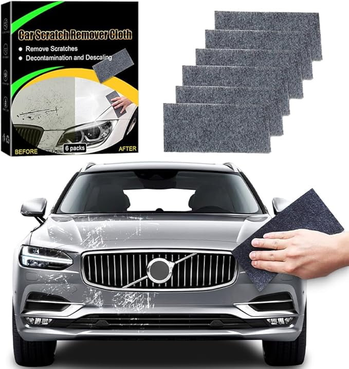 2025 Upgraded Nano Cloth Car Scratch Remover Cloth, 6 Pack Car Scratch ...