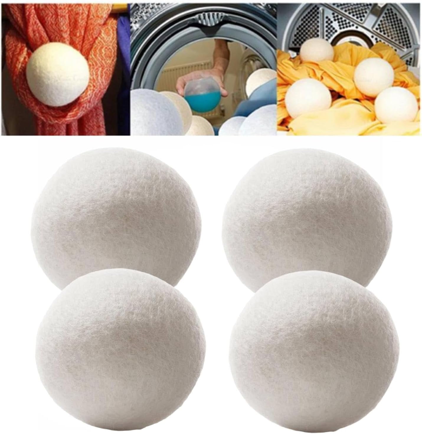 2025 Upgraded New Zealand Laundry Wool Dryer Balls, Premium Reusable ...
