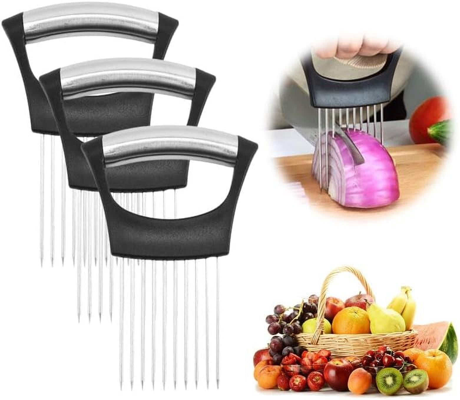 2025 Upgraded Onion Holder for Slicing, New Stainless Steel Onion ...