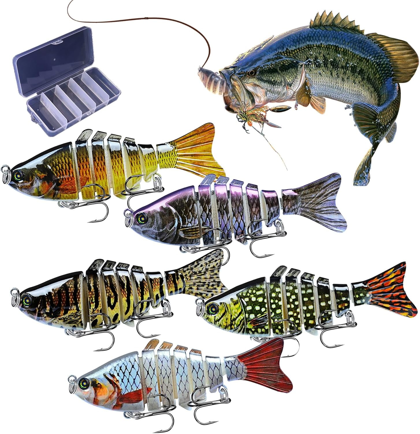 2025 Upgraded Robotic Fishing Lure, for Freshwater and Saltwater, Lifelike Fishing Lures for ...