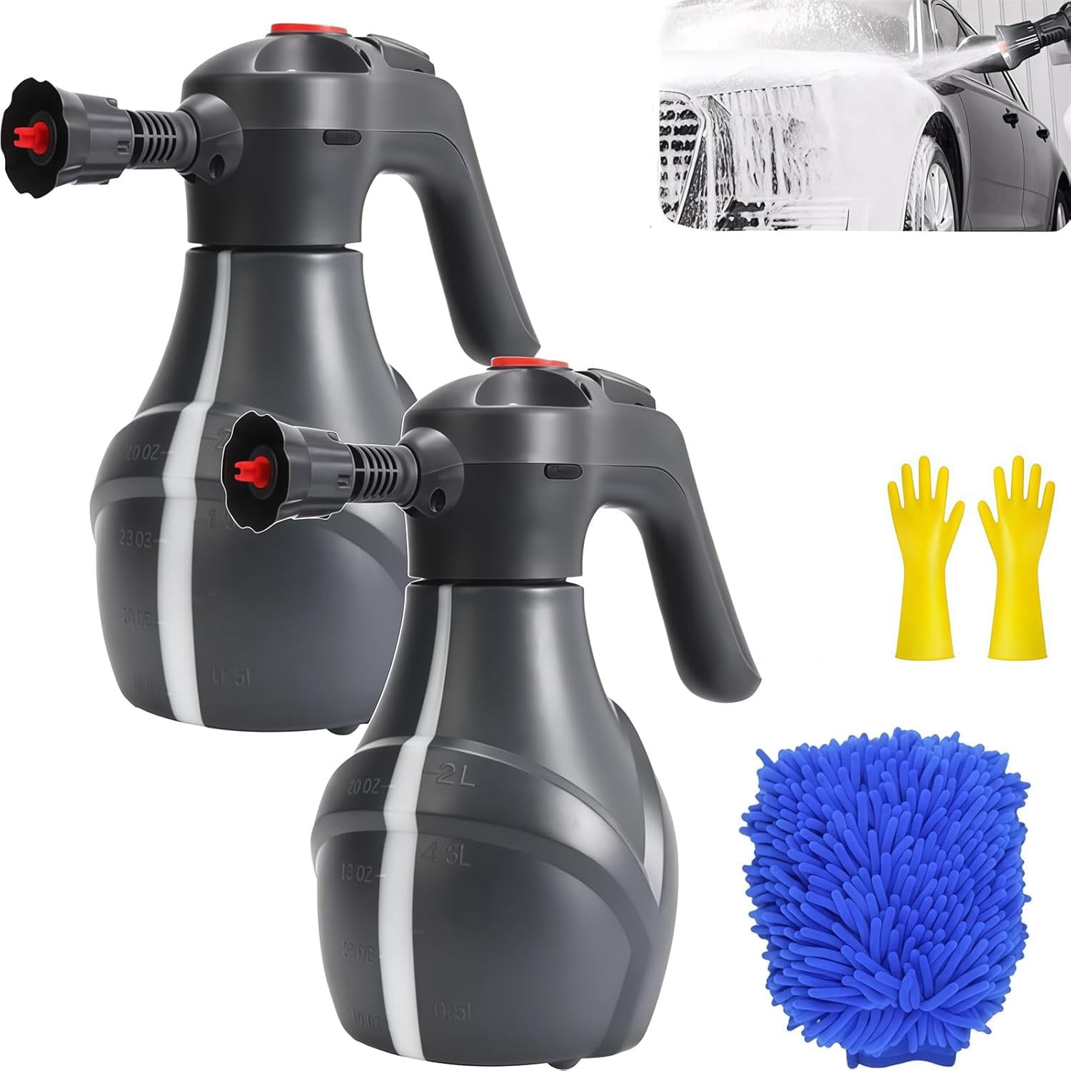 2025 Upgraded Saker Electric Foam Sprayer, Electric Car Foam Sprayer 2L ...