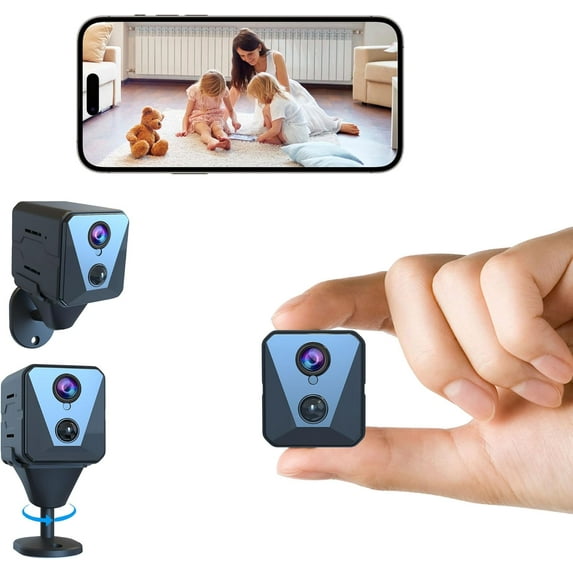 2025 Upgraded Security Camera, 4K HD Mini Nanny Cam for Home with Night ...