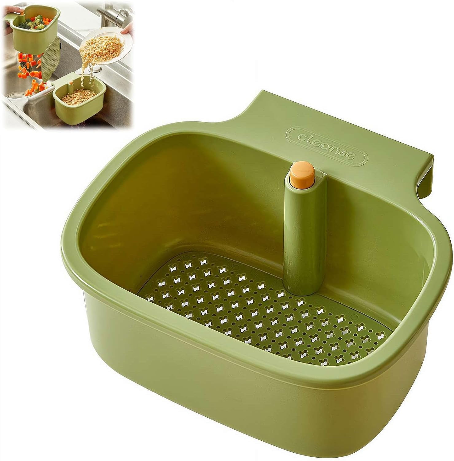 2025 Upgraded Self-Cleaning Sink Strainer Basket, Sink Food Catcher ...