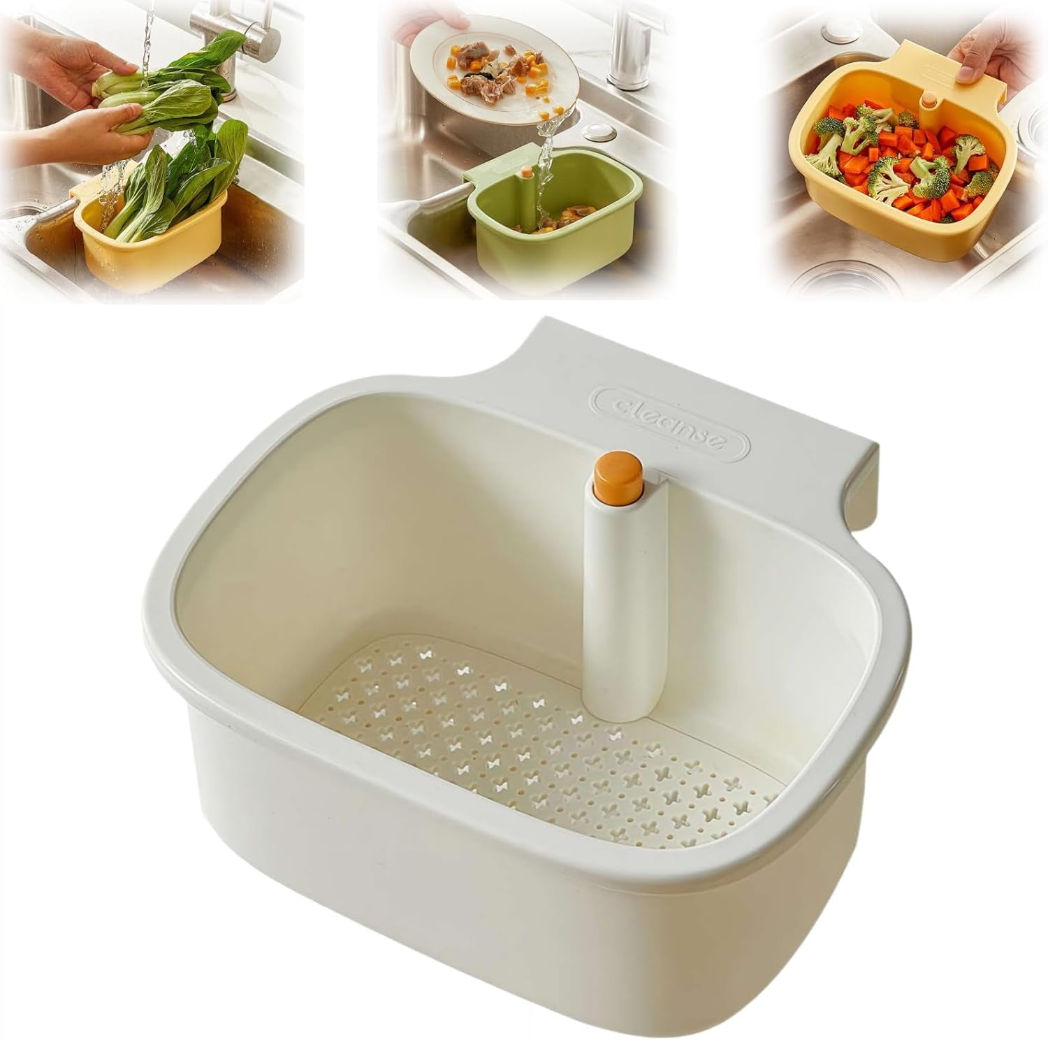 2025 Upgraded Self-Cleaning Sink Strainer Basket – Sink Food Catcher ...