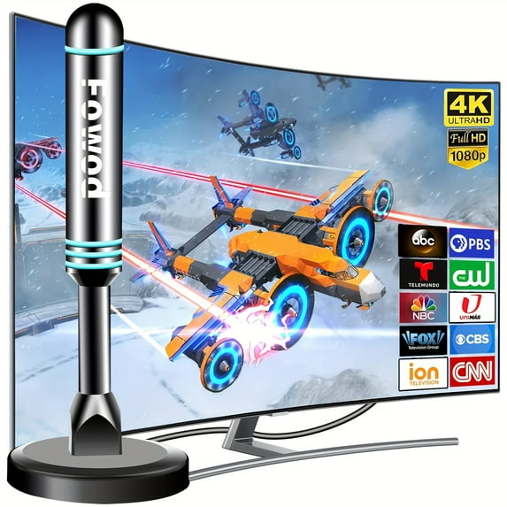 2025 Upgraded Smart TV Antenna - 1600+ Mile Range, Indoor/Outdoor, Free ...