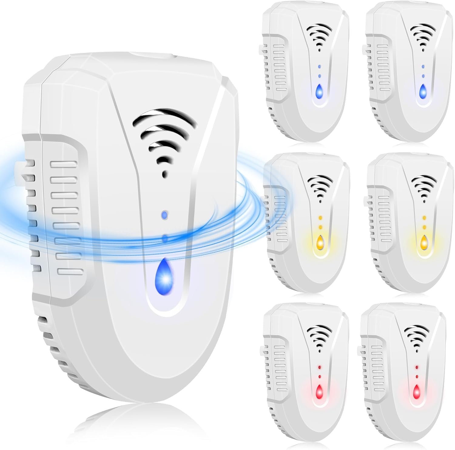 2025 Upgraded Ultrasonic Pest ler 6 Pack, Mouse lent Indoor Ultrasonic ...
