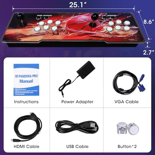 2025 Upgraded Version【29800 Game in 1 】 Arcade Game Console Pandora Box for HDMI VGA USB Output ...