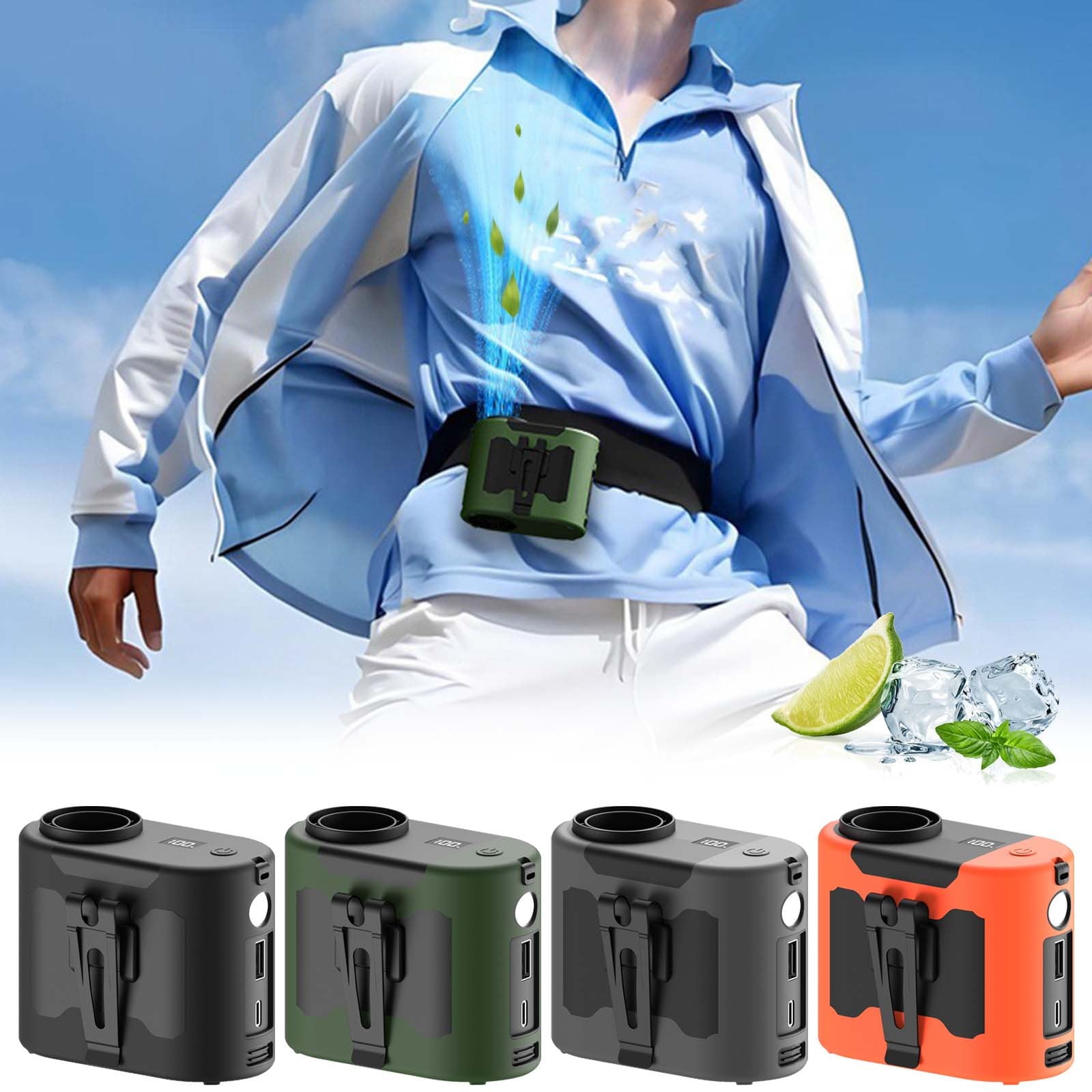 2025 Upgraded Waist Hanging Fan - 100-Speed High Power Outdoor Fan ...
