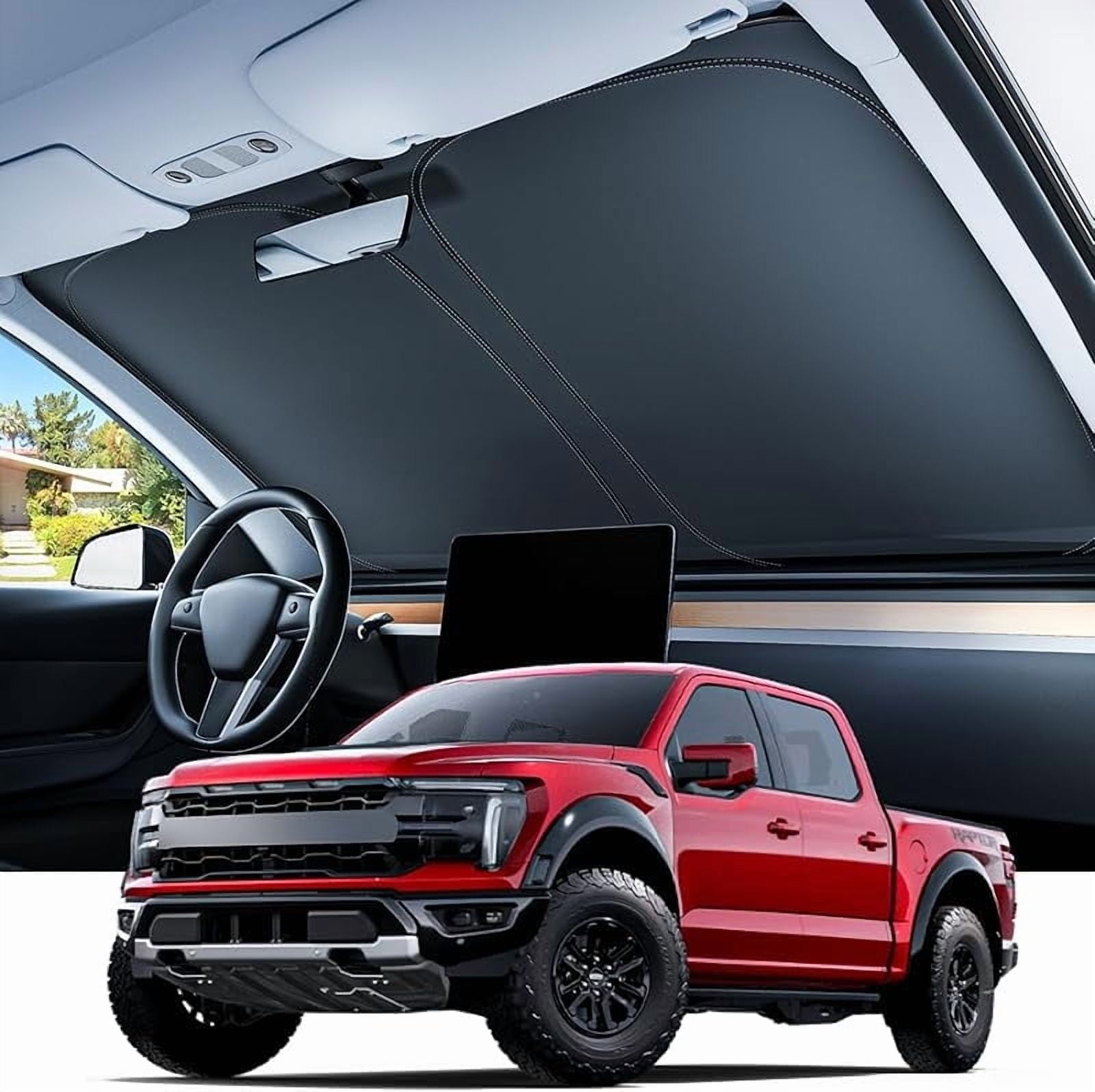 2025 Upgraded Windshield Sun Shade for Ford F-150/F-250/F-350/F-450 ...
