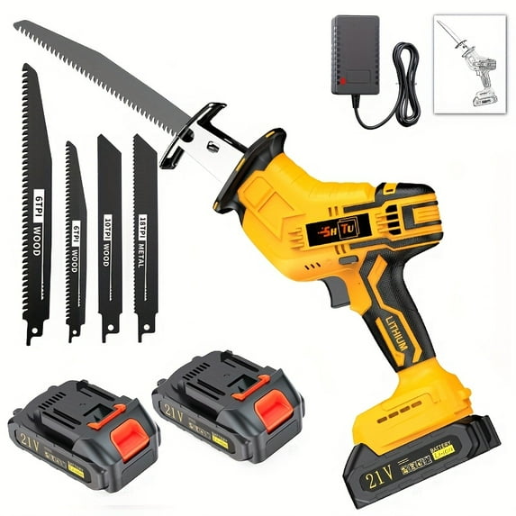 2025 Upgraded Wireless Rotary & Reciprocating Saw - Blade Set for Wood ...