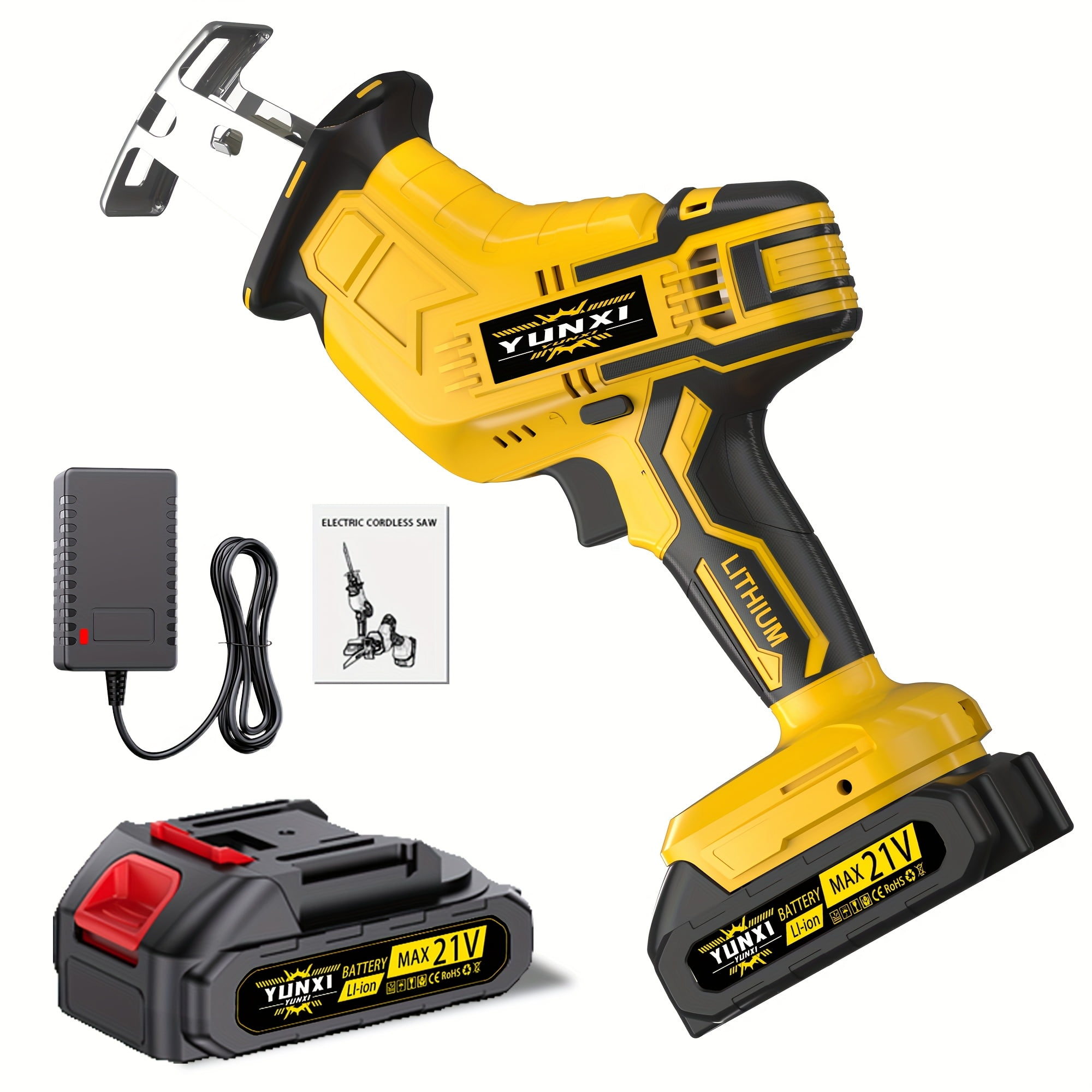 2025 Upgraded Wireless Rotary & Reciprocating Saw Set - Blade Set ...