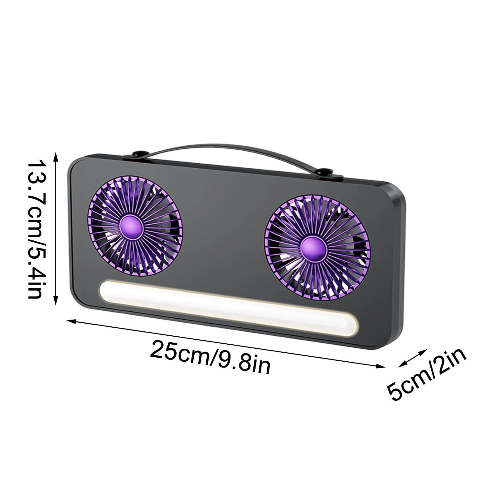 2025 Usb Charging Desktop Fan Large Wind Two Head Design Rechargeable ...