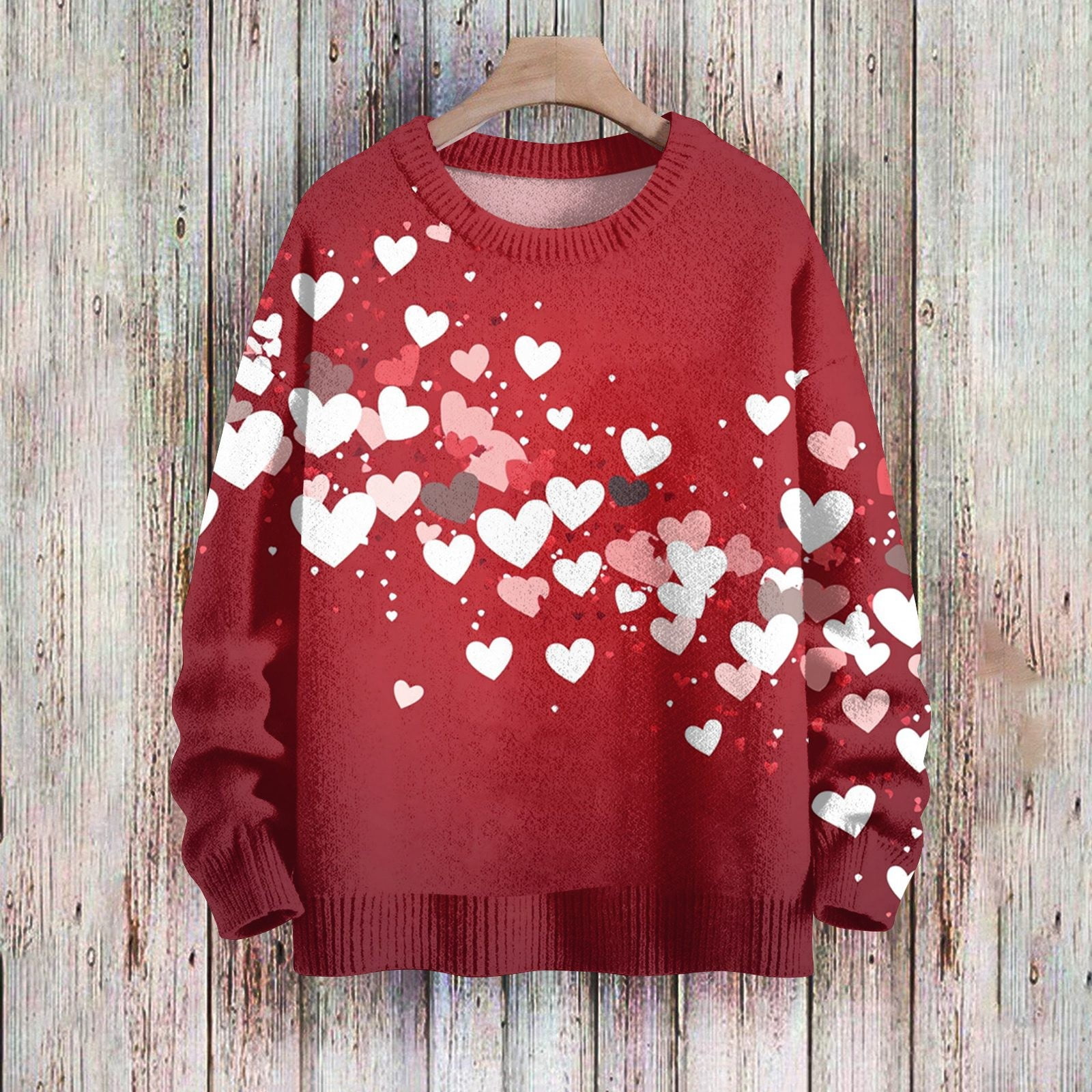 2025 Valentine's Day Woolen Knit Tops for Girls, Womens Fancy Dress ...