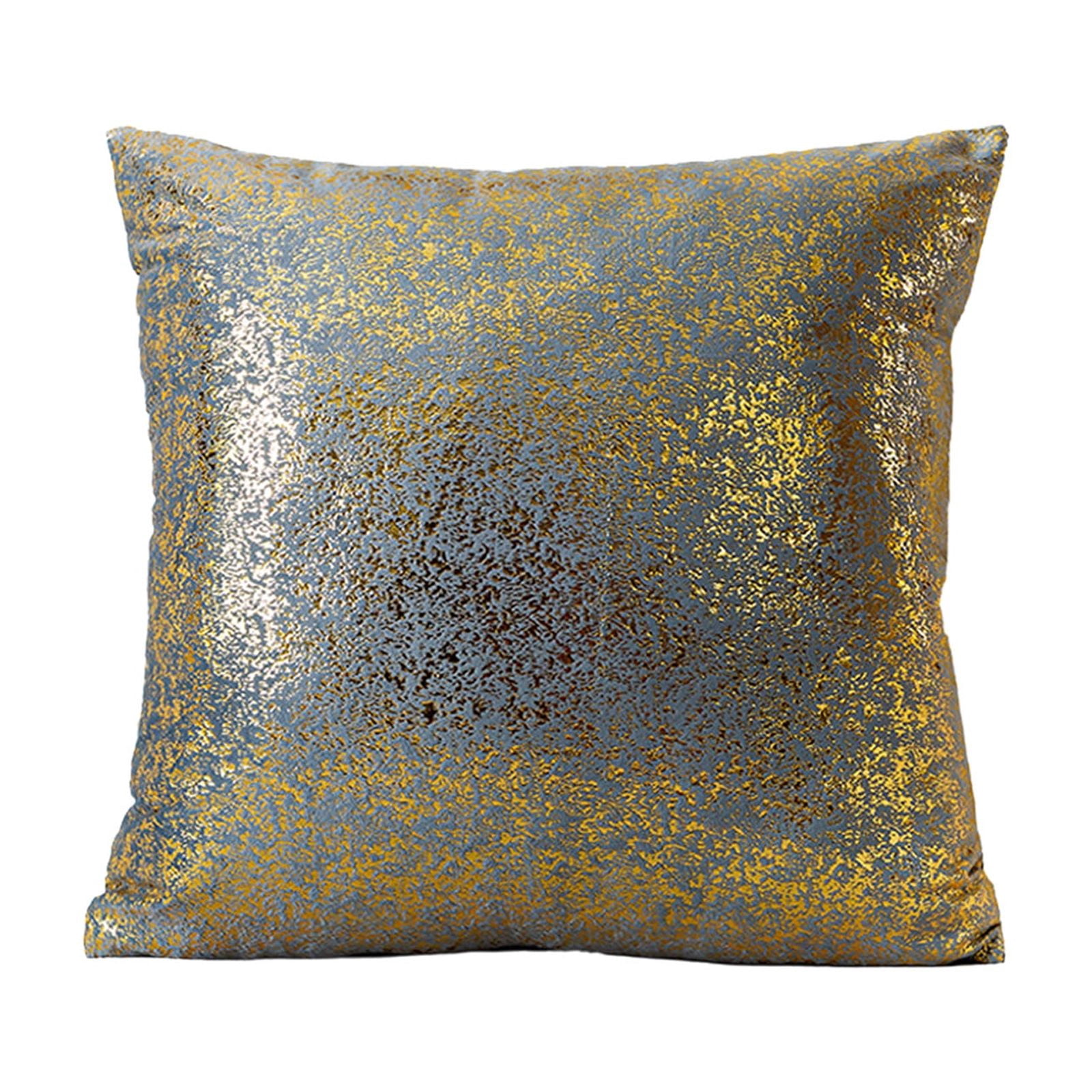 2025 Velvet Snowflake Hot Stamping Pillow Cover,45x45cm Soft Flock ...